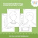 Blank Faces Drawing Pages, Printable Download, Preschool, Kindergarten ...