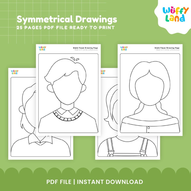 Blank Faces Drawing Worksheet for Kids | Emotions Activity Printable ...