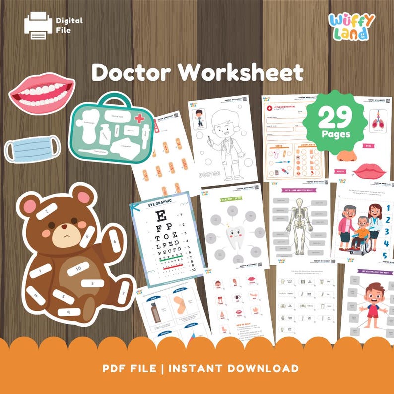 Doctor-themed Worksheets for Kids: Fun & Educational Activities ...