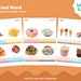 Food Word Flashcards Printable Food Themed Flashcards - Etsy