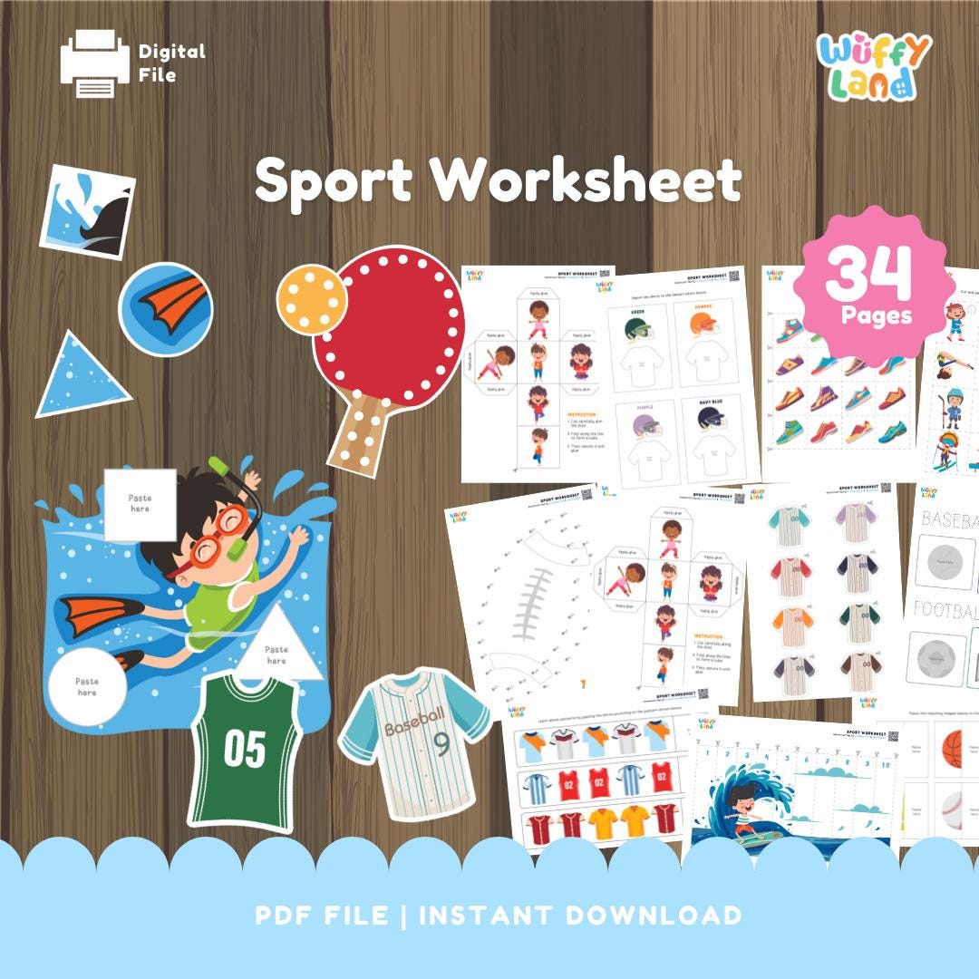 Sports-themed Worksheets for Kids: Fun & Educational Activities ...