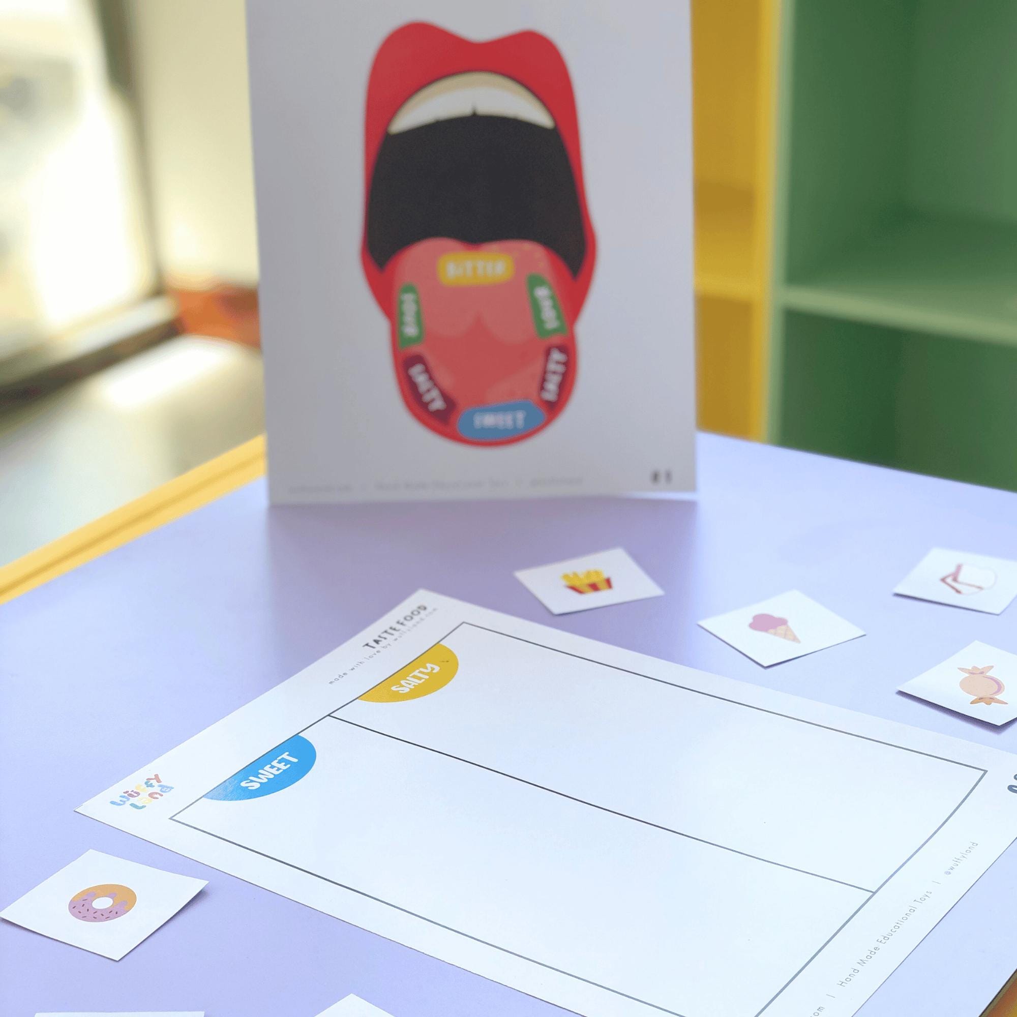 My Sense of Taste Sorting Activity Worksheet | Interactive Tongue ...