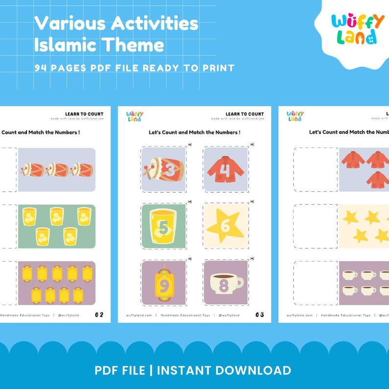Islamic Theme Activity Pack | 94 Pages Printable Worksheets | Arabic ...