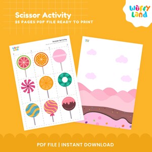 Scissor Activity, Cutting Activities, Preschool Scissor Skills Practice ...