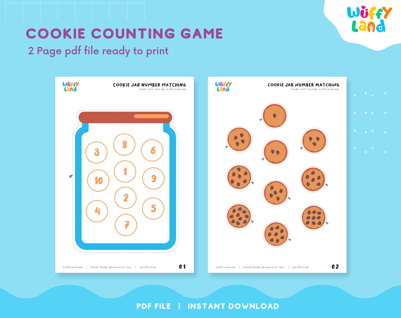 Learn About Number : Cookies Theme Math for Kids Preschool - Etsy Canada