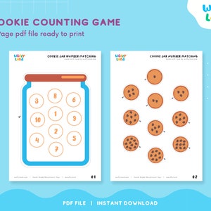Learn About Number : Cookies Theme Math for Kids Preschool | Etsy