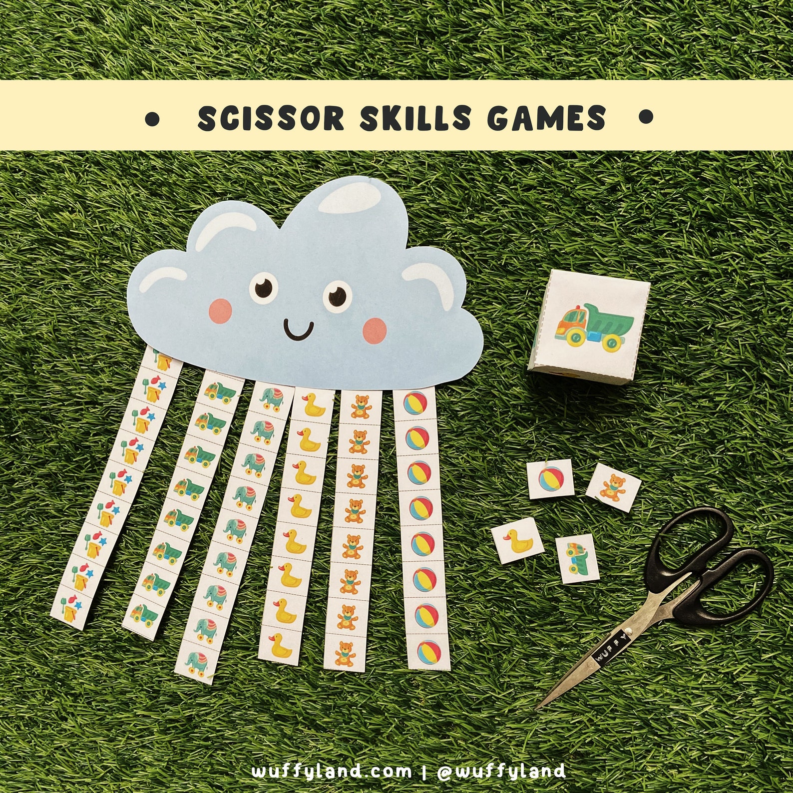 Scissor Skills Games Homeschool Preschool Activity for - Etsy