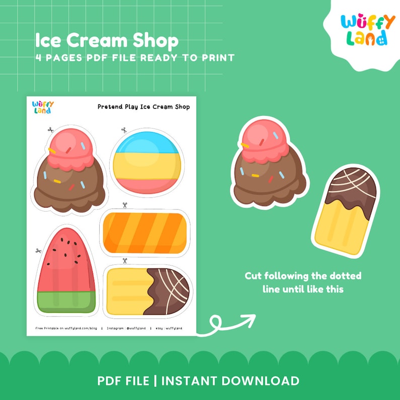 Ice Cream Shop, Dramatic Play, Pretend Play, Preschool Imaginative Role ...