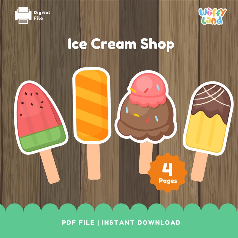 Ice Cream Shop, Dramatic Play, Pretend Play, Preschool Imaginative Role ...