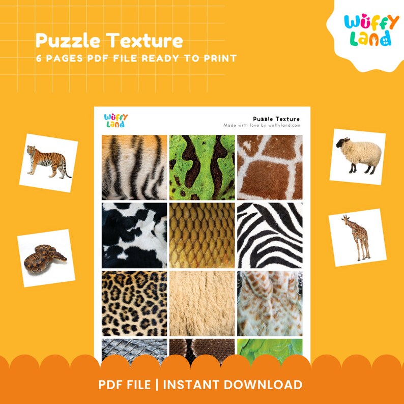 Puzzle Texture, Preschool Pattern Matching Activity, Texture Games ...