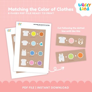 Matching the Color of Clothes, Color Matching, Clothes Vocabulary ...