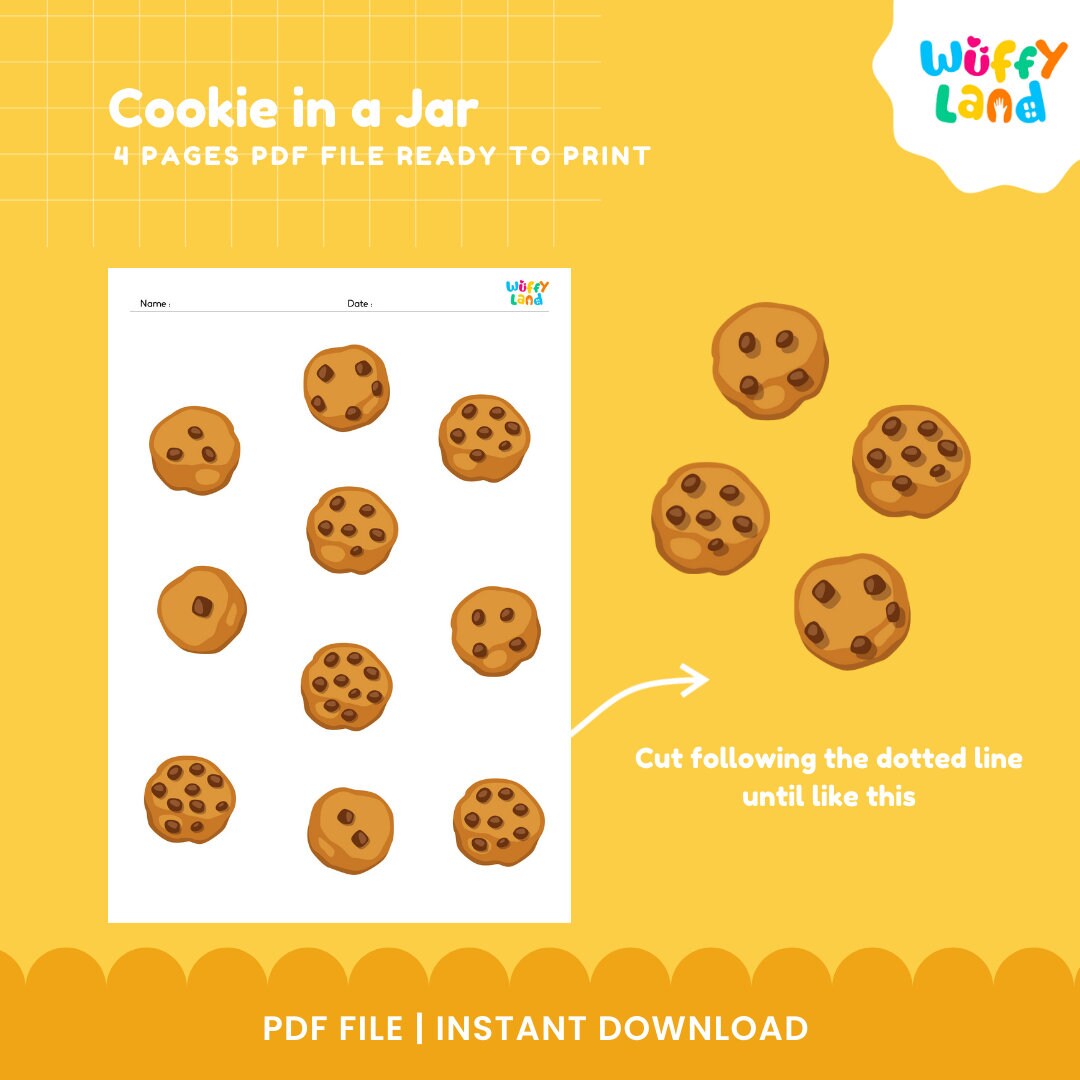 Cookie Jar Counting Activity, Numbers 1-10 Count, Count Activities for ...