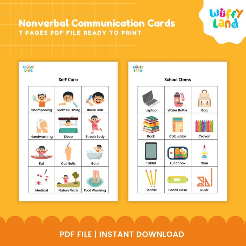 Nonverbal Communication Cards - Visual Aid for Kids & Special Needs - Etsy