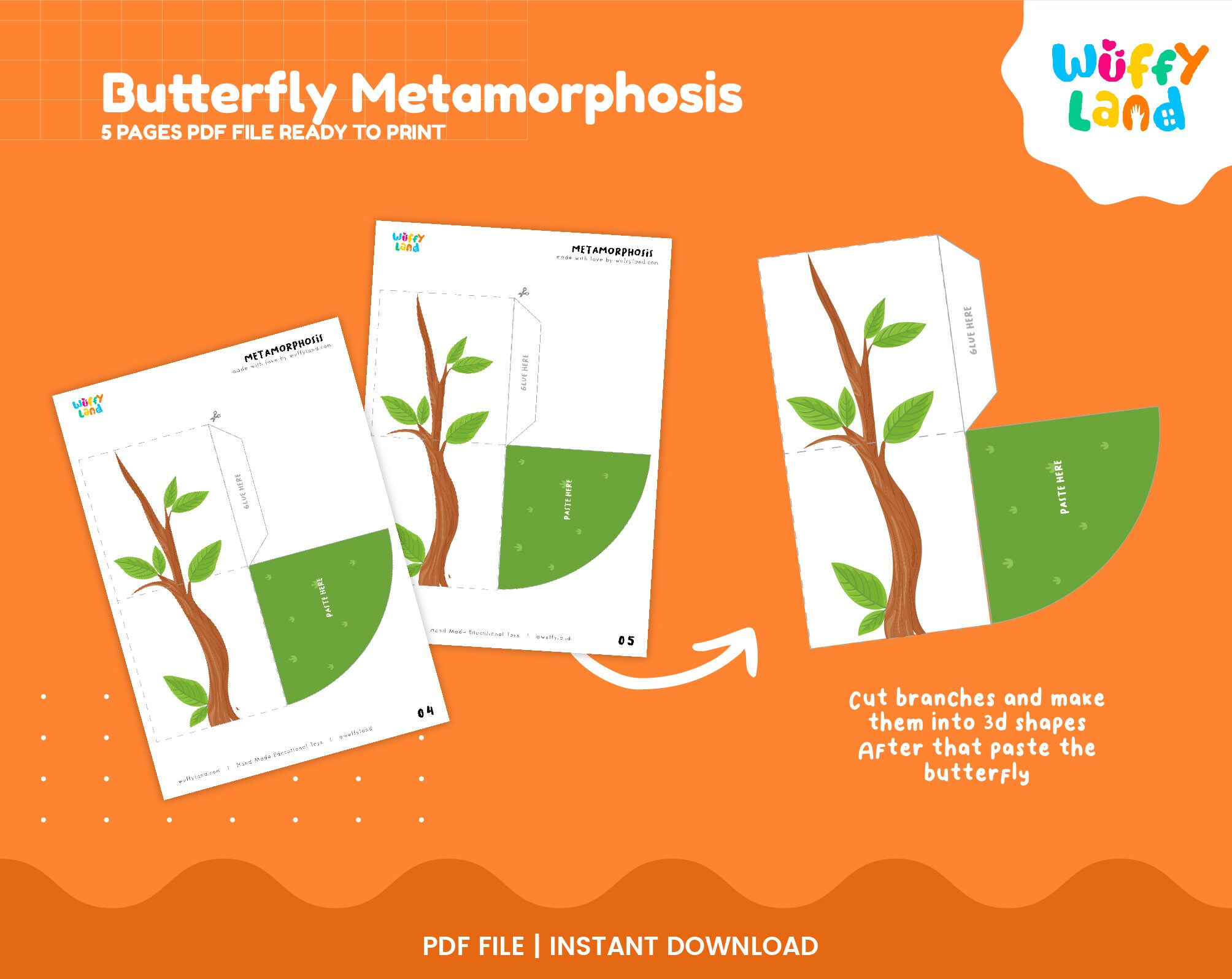 Butterfly Metamorphosis DIY for Kids Crafting for Preschool - Etsy