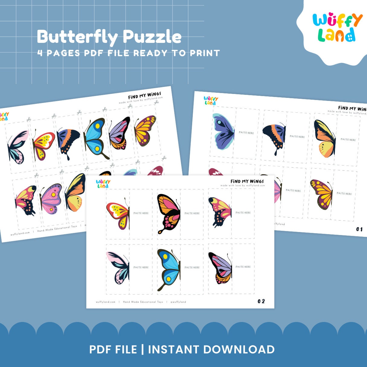 Animal Symmetry Puzzles, Butterfly Symmetry Puzzles, Matching Cards ...