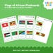 Flags of Africa Flashcards 57 Educational Cards for Kids, Instant ...