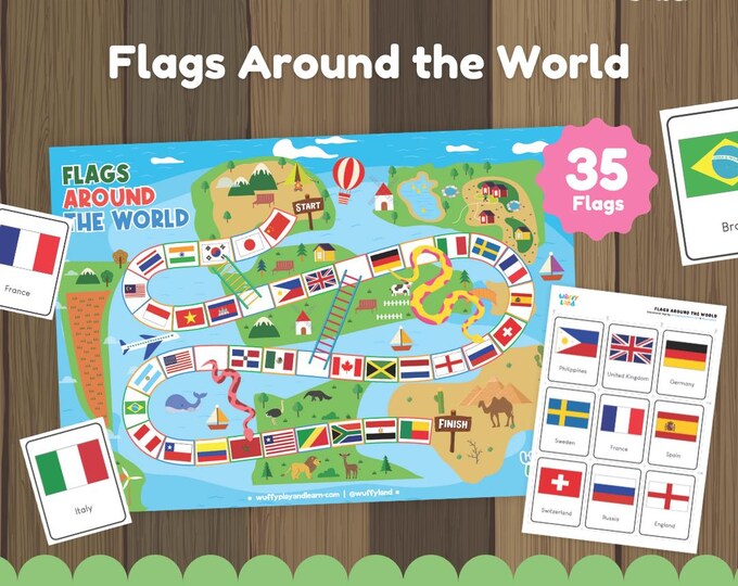 Printable World Country Flags for Kids Learning, 195 Countries ...