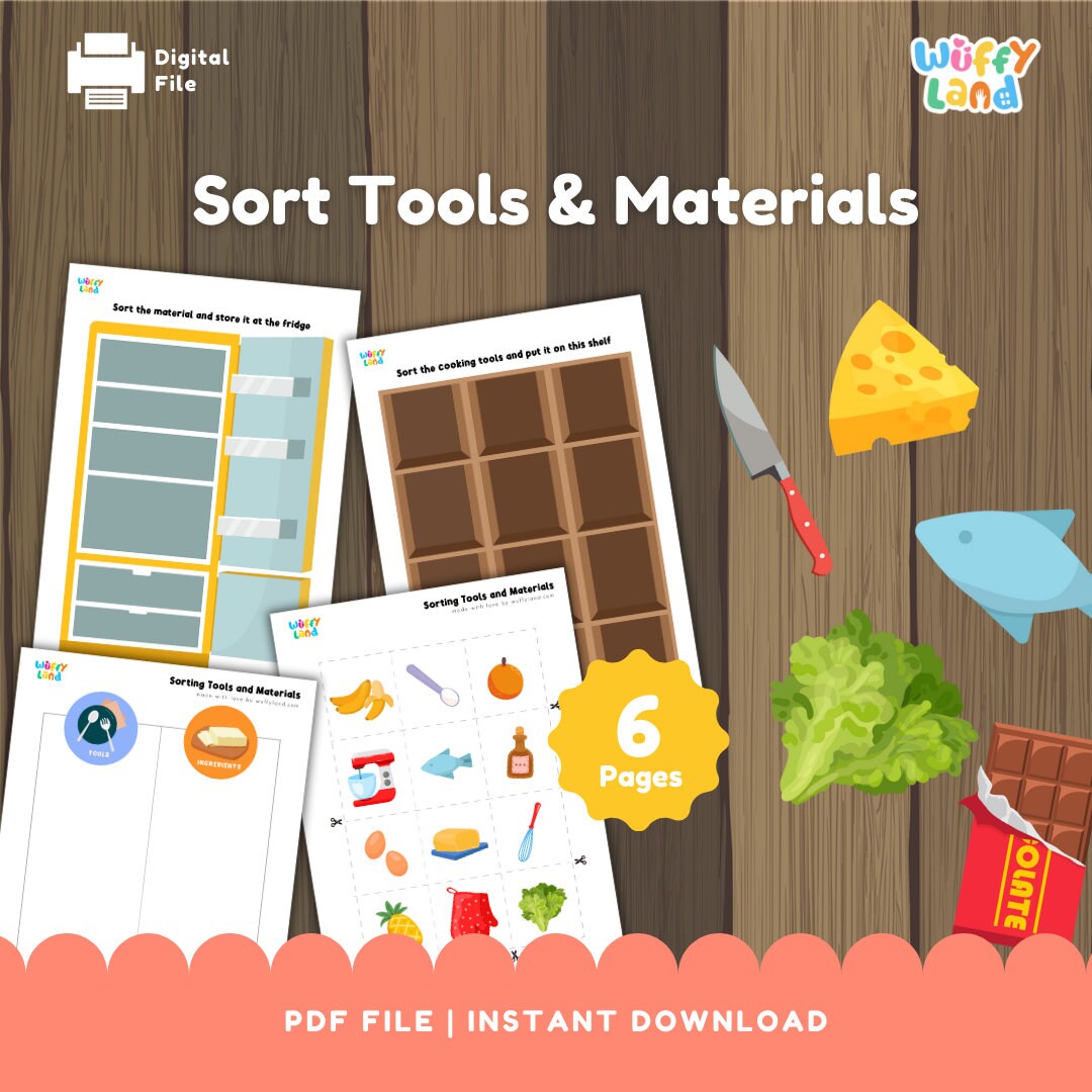 Sorting Games Activities for Kids, Printable Game, Logic Activity, Sort ...