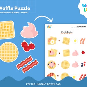 Build a Waffle Pretend Play Waffle Dramatic Play Toddler - Etsy