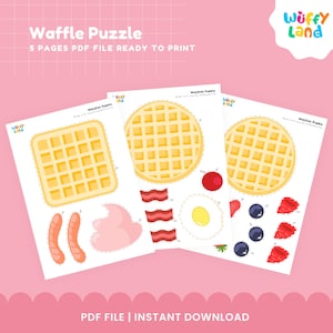Waffle Pretend Play Set | Toddler & Preschool Role Playing Activity ...