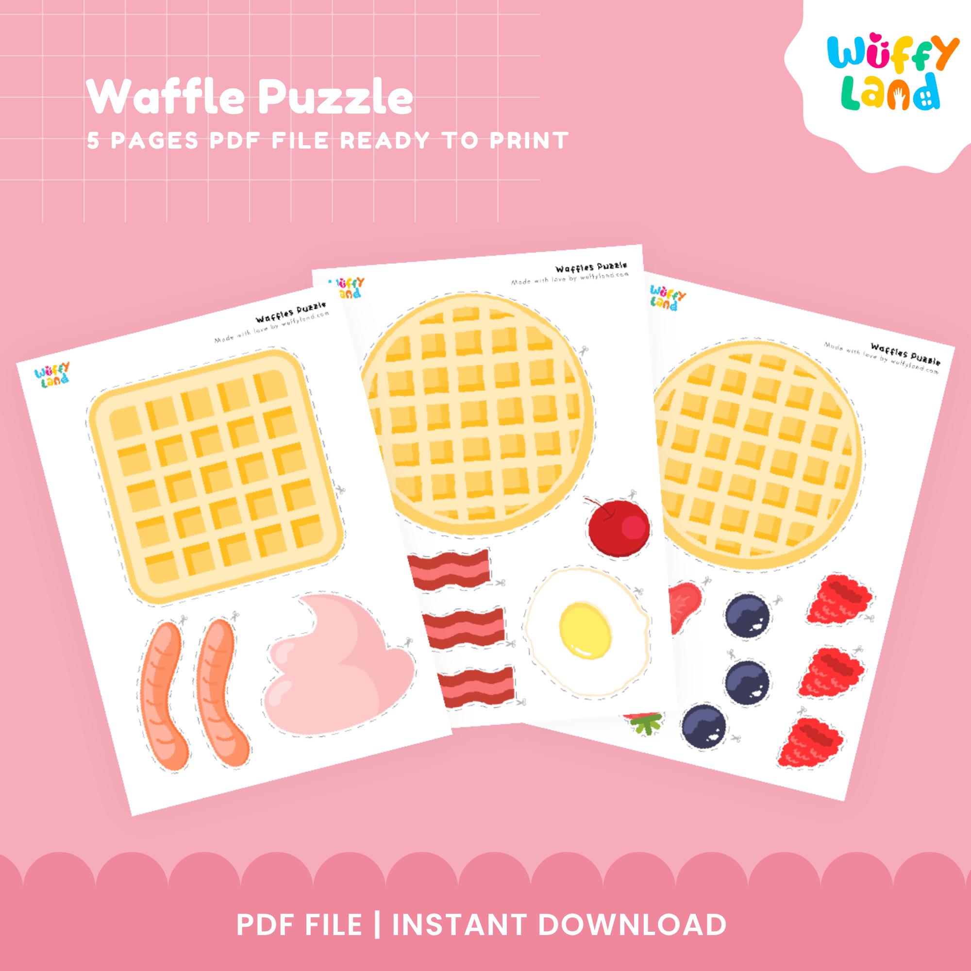 Waffle Pretend Play Set | Toddler & Preschool Role Playing Activity ...