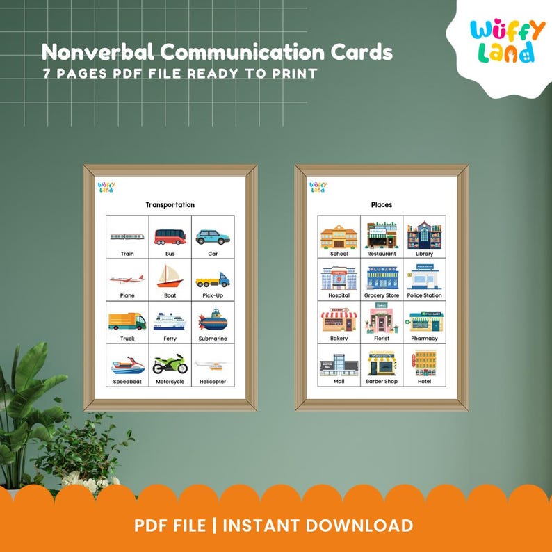 Nonverbal Communication Cards - Visual Aid for Kids & Special Needs - Etsy