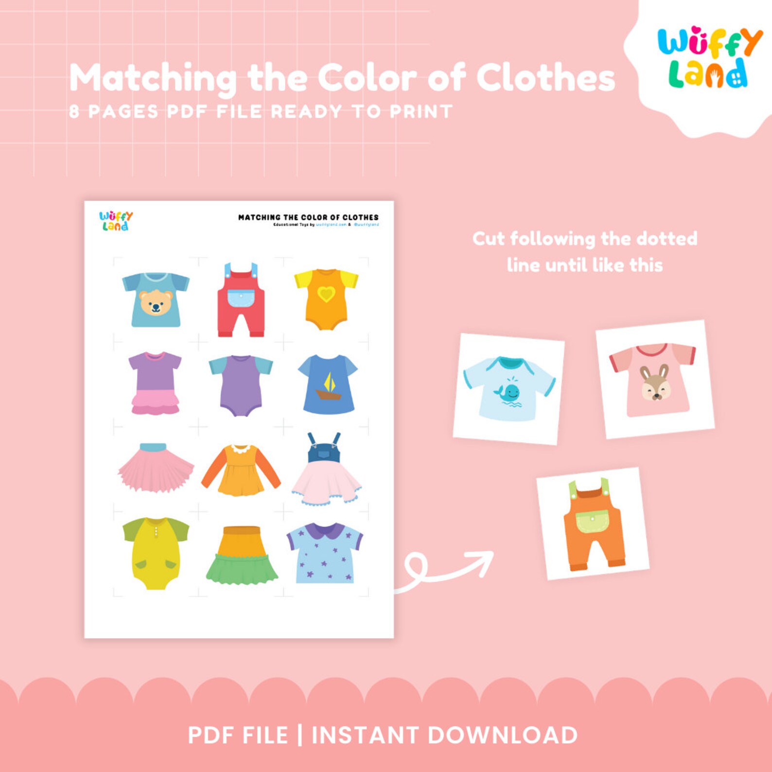 Matching the Color of Clothes, Color Matching, Clothes Vocabulary ...