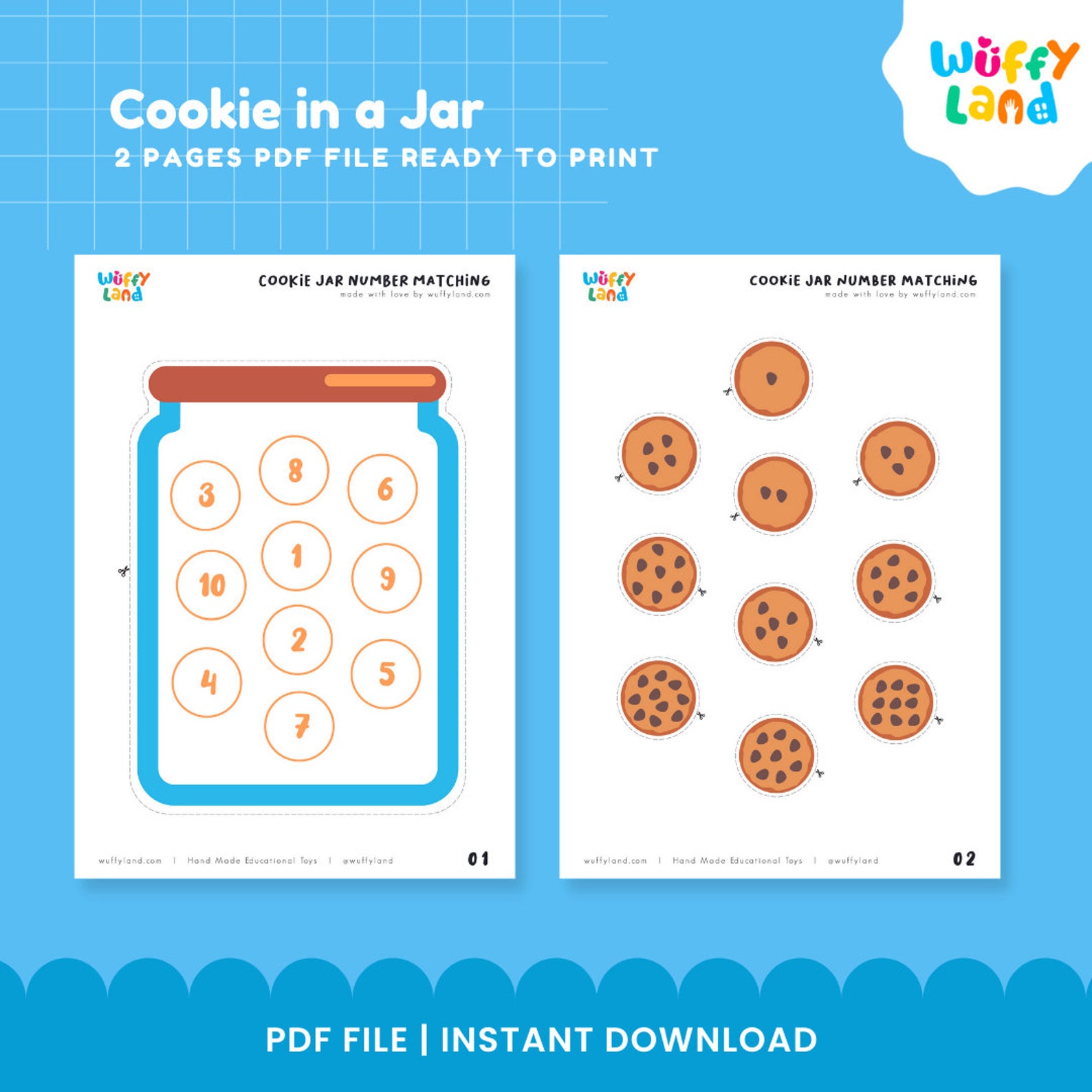 Learn About Number : Cookies Theme, Math for Kids, Preschool Activities ...