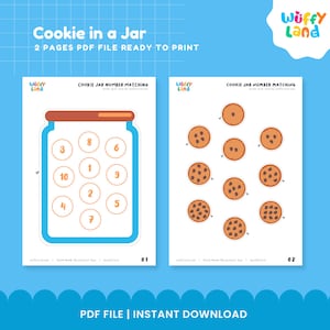 Learn About Number : Cookies Theme, Math for Kids, Preschool Activities ...