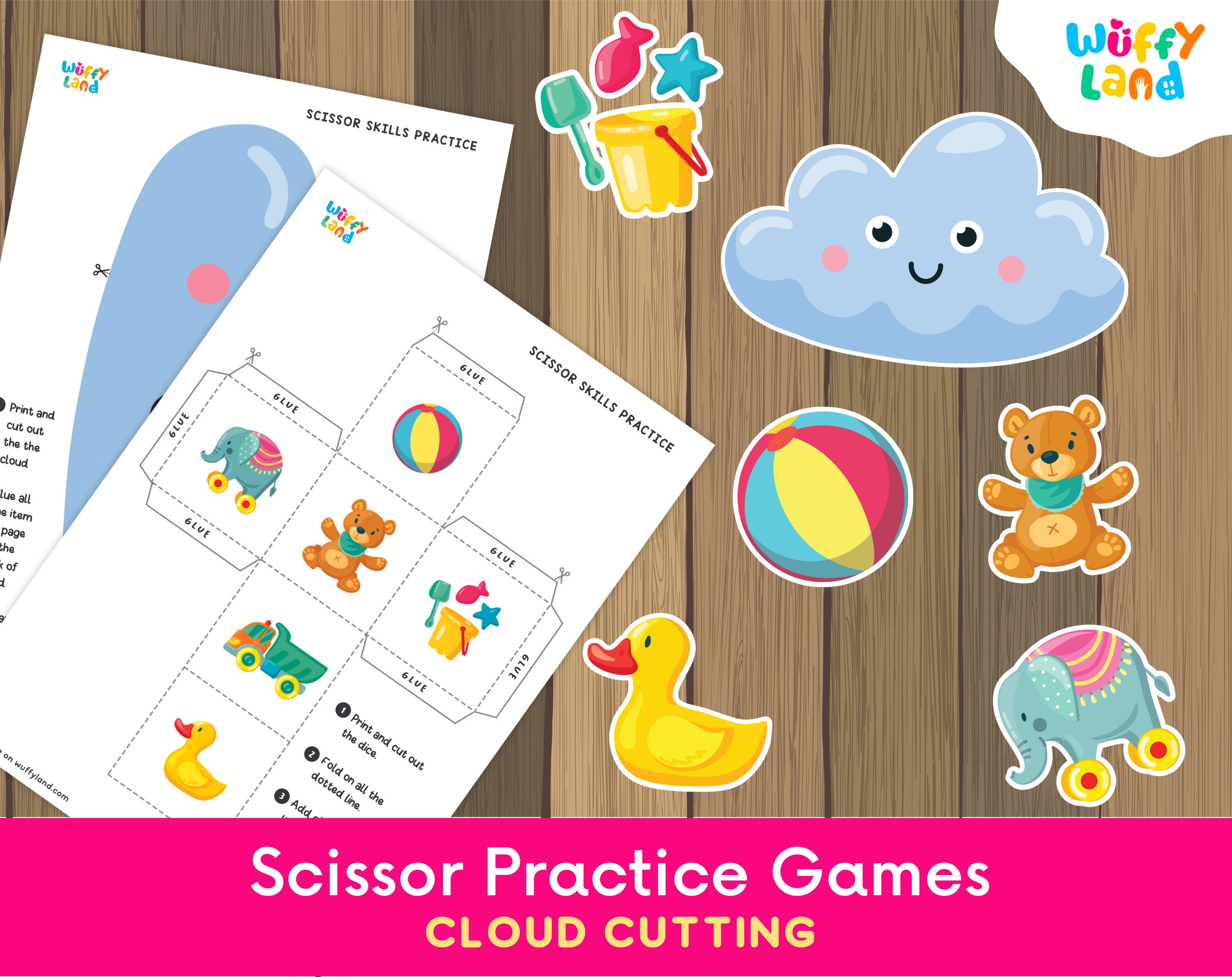 Scissor Skills Games Homeschool Preschool Activity for - Etsy