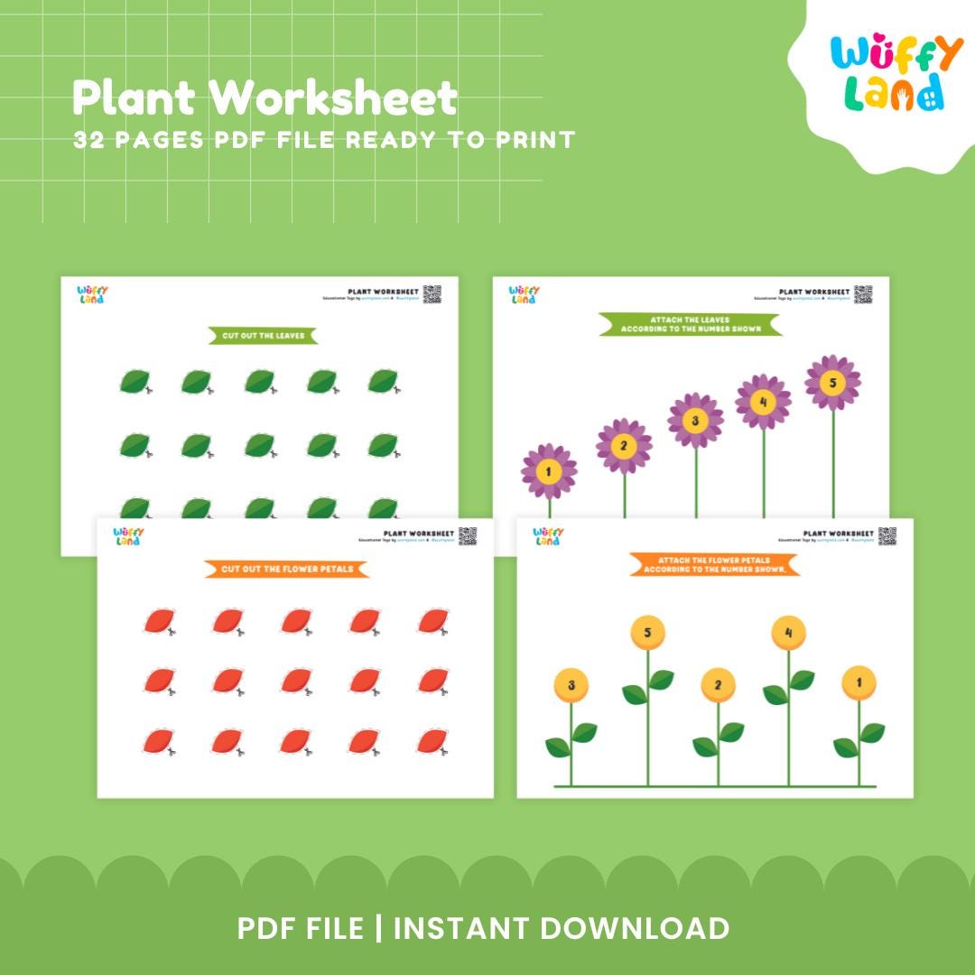 Plant Learning Worksheets for Kids: Printable Education Activities ...