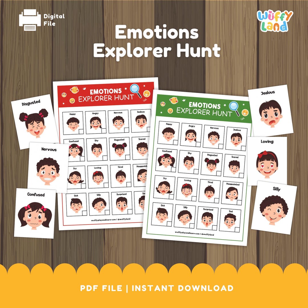 Emotions Explorer Scavenger Hunt | Social Emotional Learning Activity ...