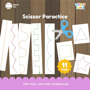 Scissors Activity 2, Cutting Activities, Preschool Scissor Skills ...