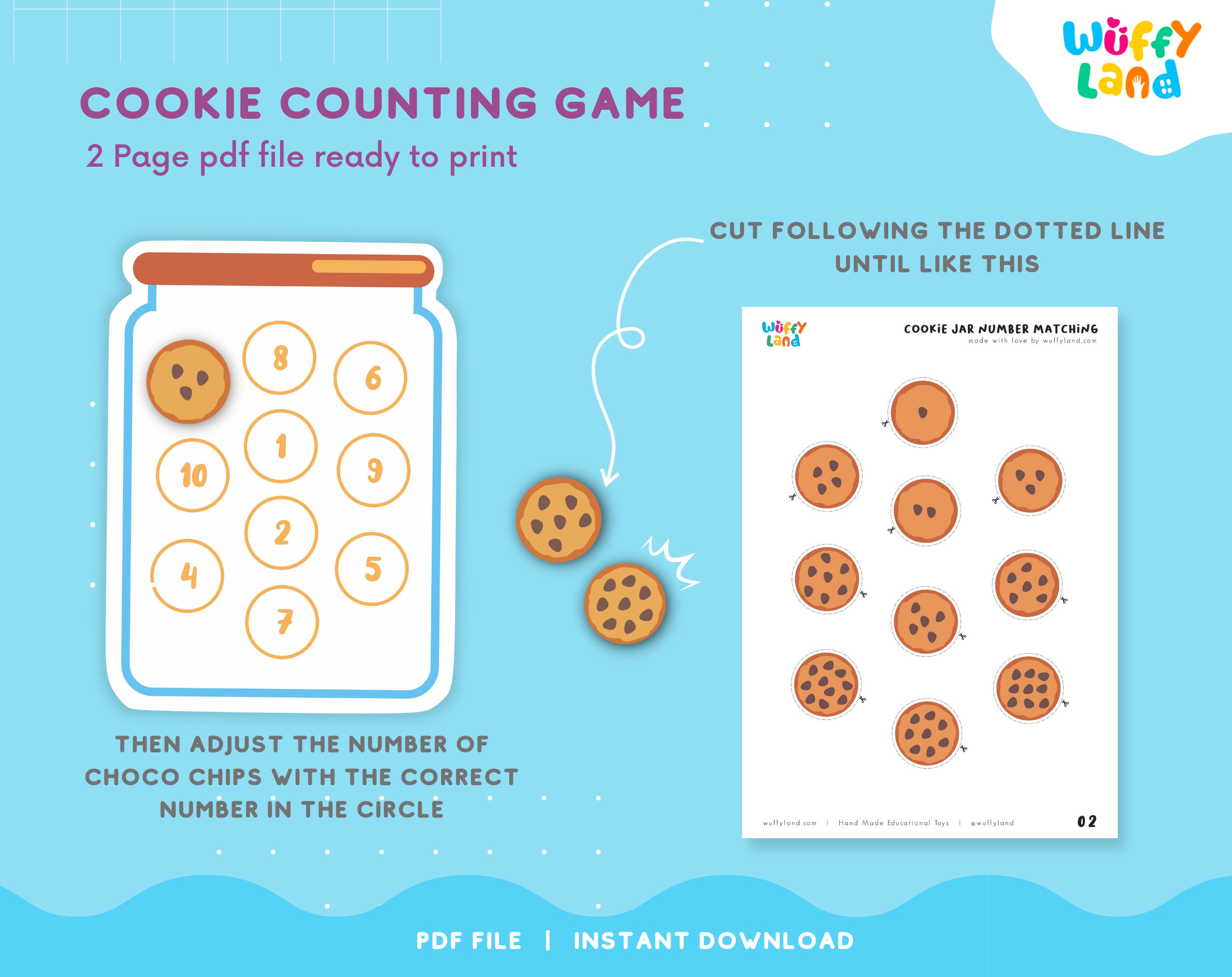 Learn About Number : Cookies Theme Math for Kids Preschool - Etsy Canada