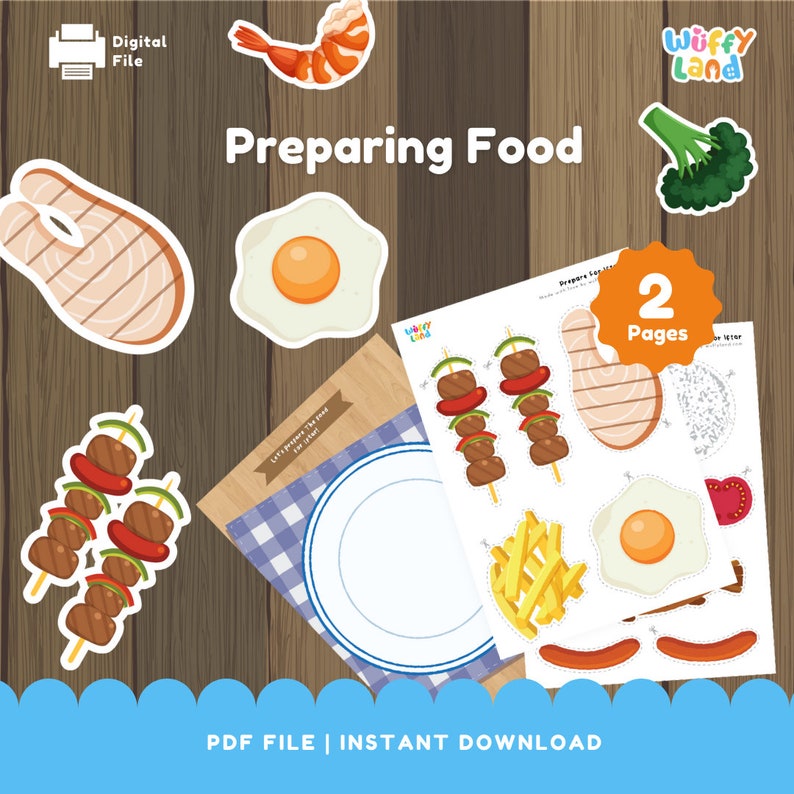 Lets Prepare Iftar, Pretend Play Cooking, Preschool Center, Printable ...