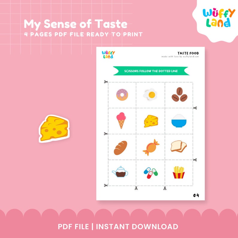 My Sense of Taste Sorting Activity Worksheet | Interactive Tongue ...
