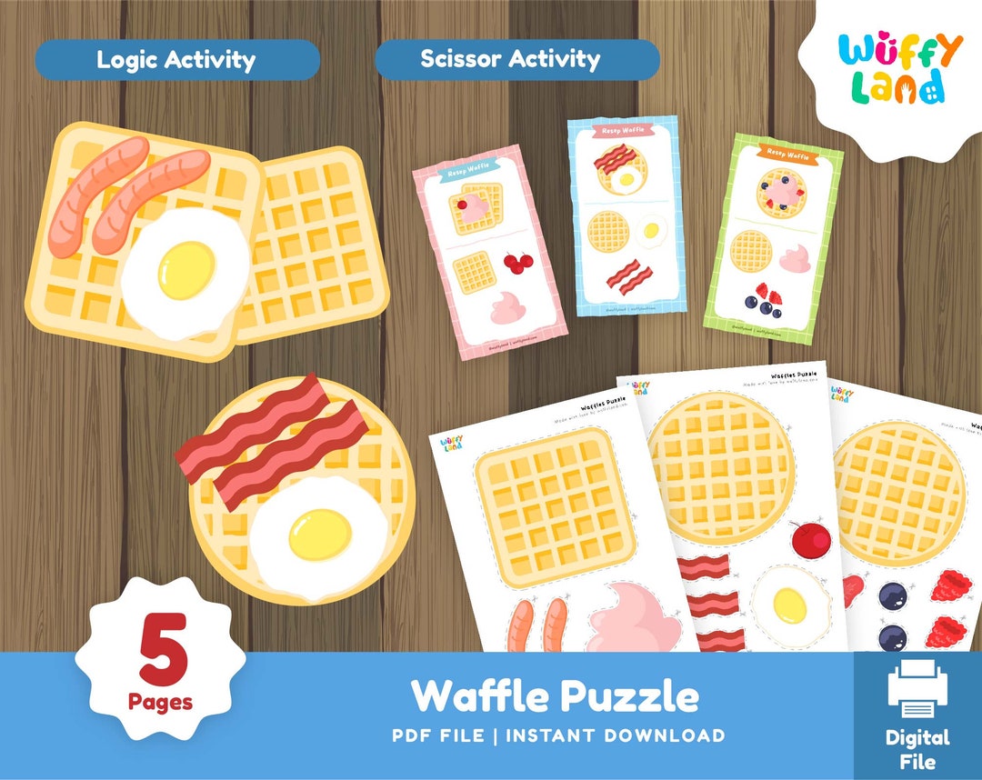 Build a Waffle Pretend Play, Waffle Dramatic Play, Toddler, Preschool ...
