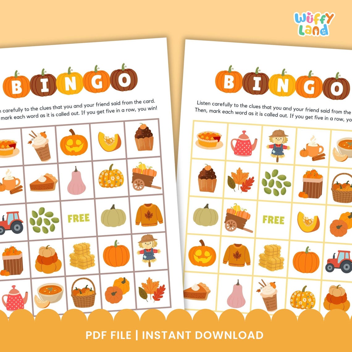 Pumpkin Patch Bingo Game | Fall Classroom Activity | Autumn Harvest ...