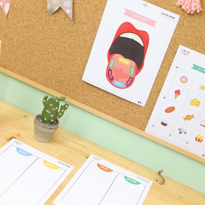 My Sense of Taste Sorting Game for Kids | Five Senses Printable ...