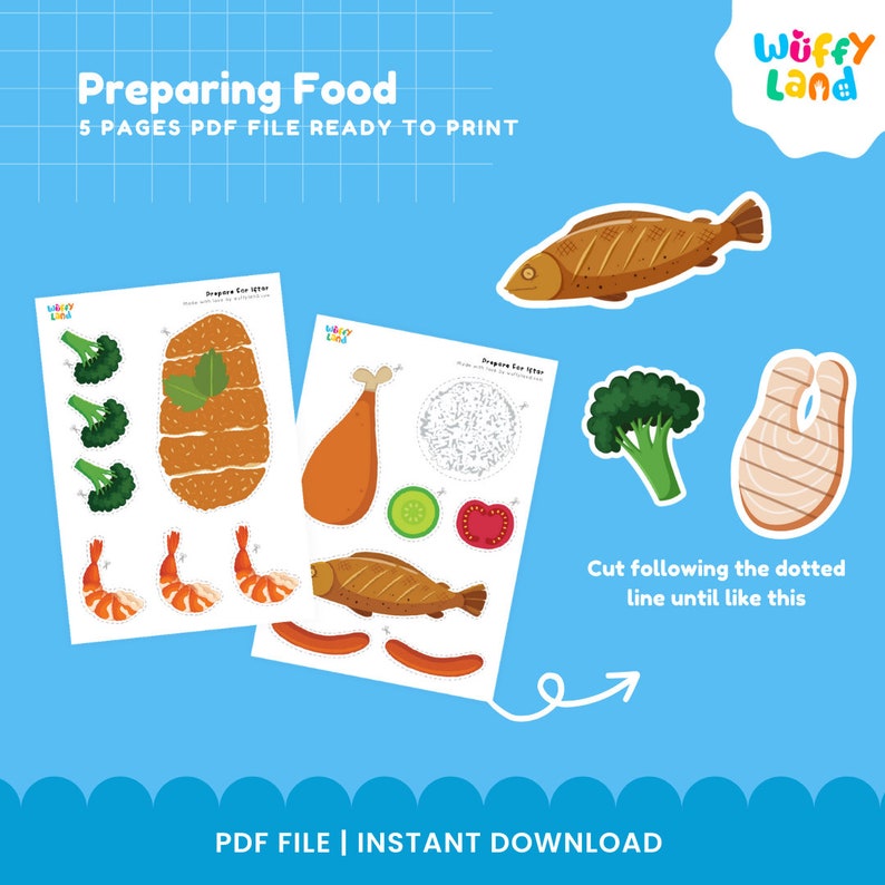 Pretend Play Cooking Activity for Toodler and Kindegarten. Preschool ...