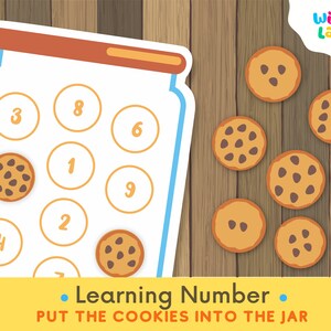 Learn About Number : Cookies Theme Math for Kids Preschool | Etsy