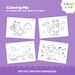 Coloring Mix Theme, Preschool Activity, Kindergarten Activity ...