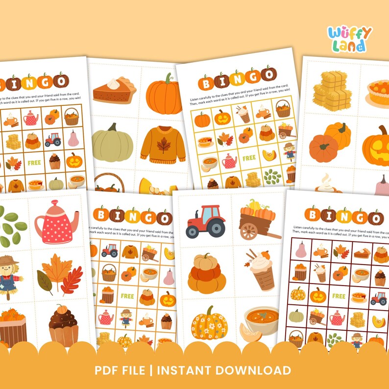 Pumpkin Patch Bingo Game | Fall Classroom Activity | Autumn Harvest ...