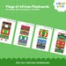 Flags of Africa Flashcards 57 Educational Cards for Kids, Instant ...