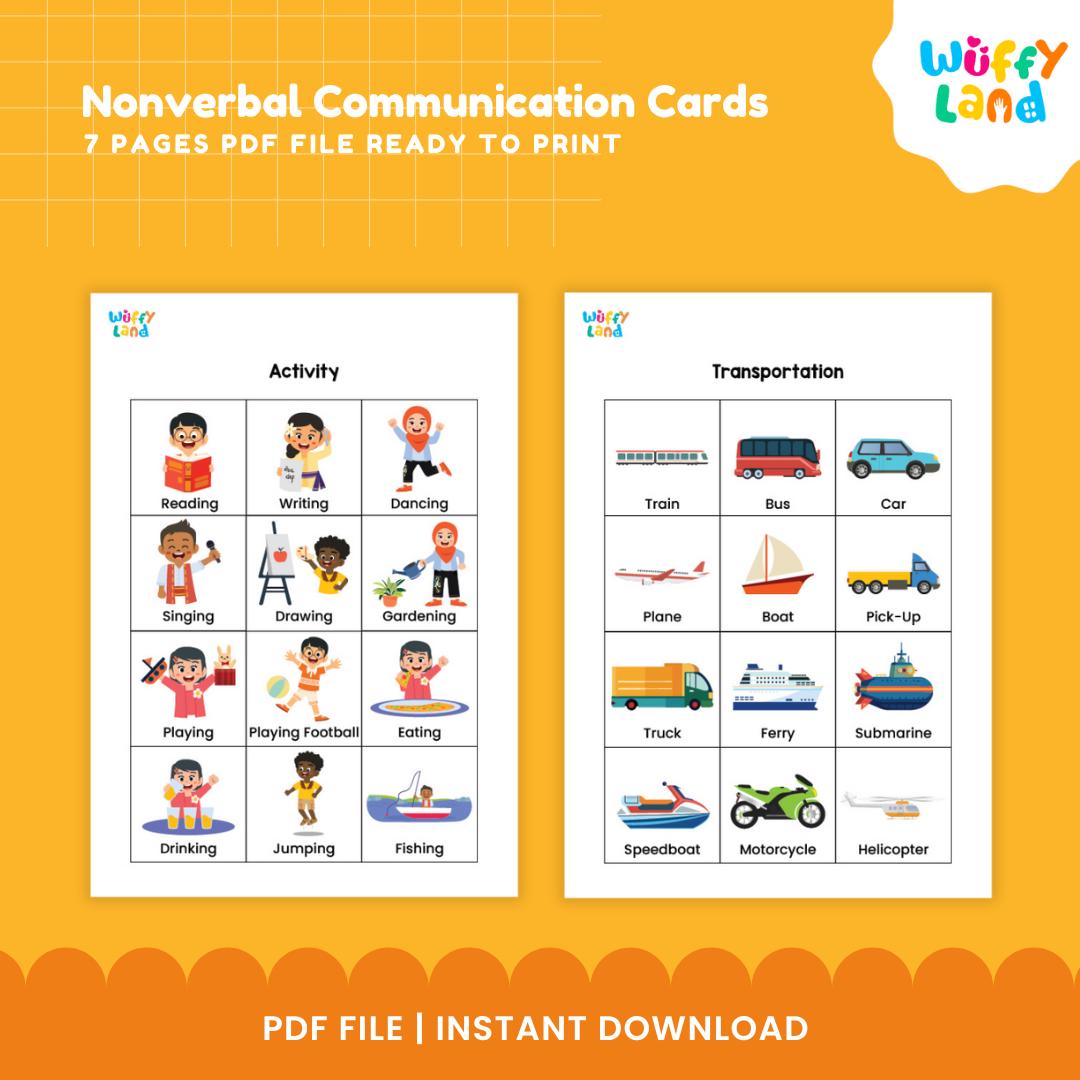 Nonverbal Communication Cards - Visual Aid for Kids & Special Needs - Etsy