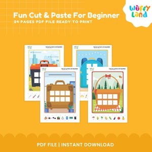 Fun Cut and Paste Worksheets for Beginners - Fine Motor Skills ...