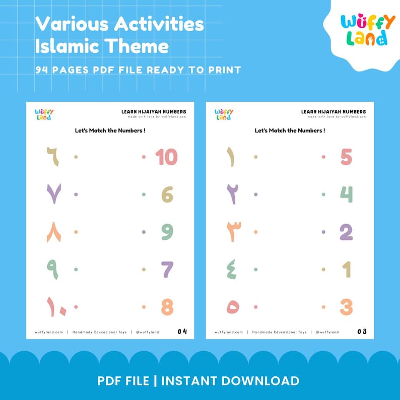 Islamic Theme Activity Pack | 94 Pages Printable Worksheets | Arabic ...