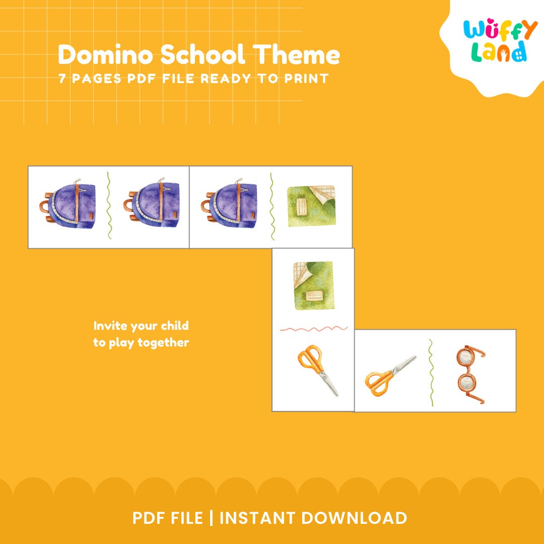 Domino School Theme, Domino Worksheets, Kids, Match the Dominoes ...