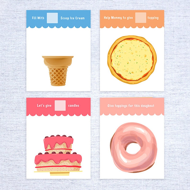 FOOD Playdough Mat Printable Play Dough Activity Mats - Etsy Denmark