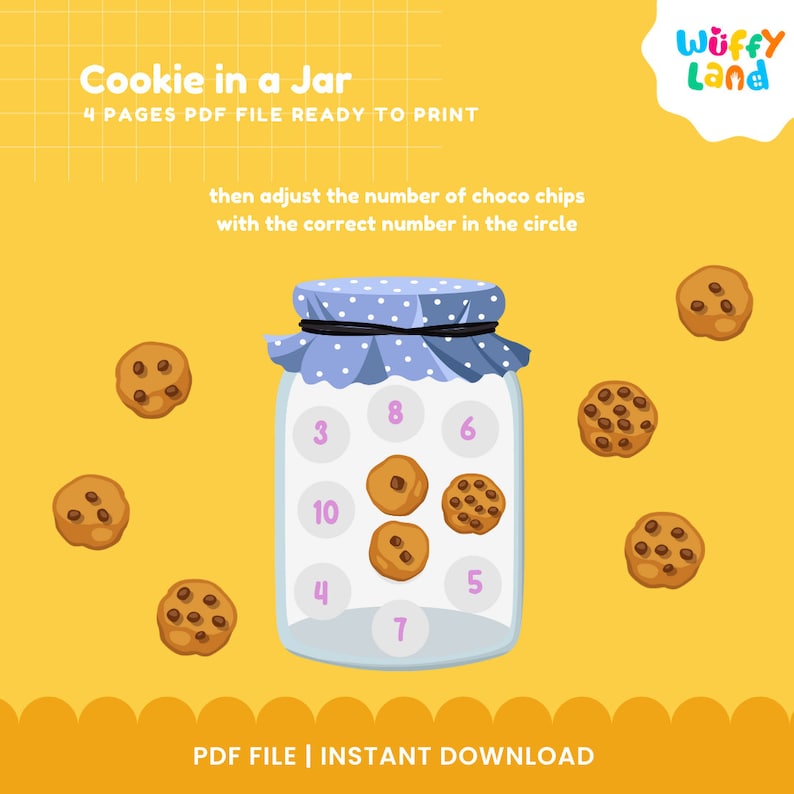 Cookie Jar Counting Activity, Numbers 1-10 Count, Count Activities for ...